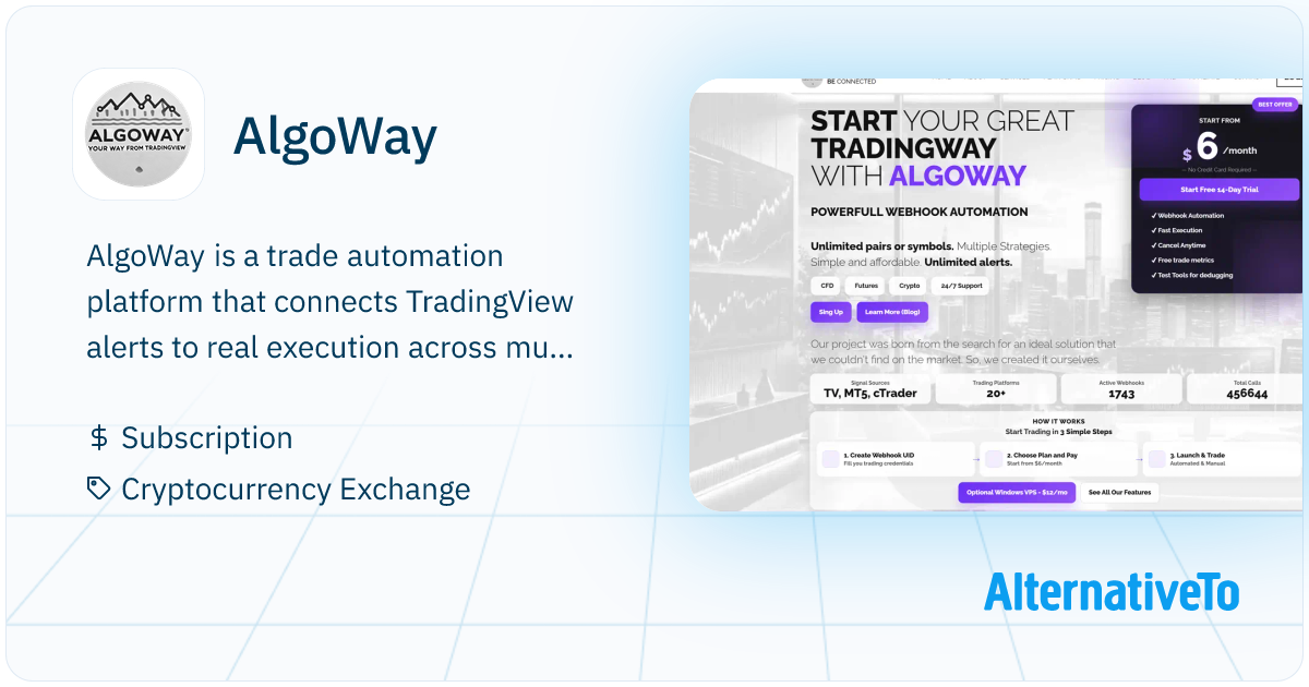 AlgoWay: Webhook automation that executes trades on MT5, cTrader and ...
