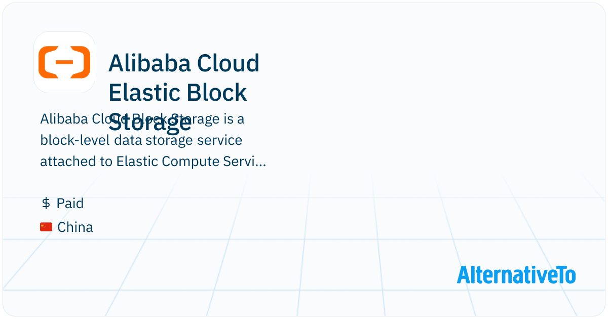 Alibaba Cloud Elastic Block Storage: Alibaba Cloud Block Storage is a ...
