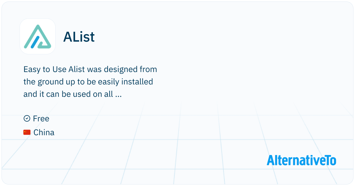 AList: A file list program that supports multiple storage, powered by ...