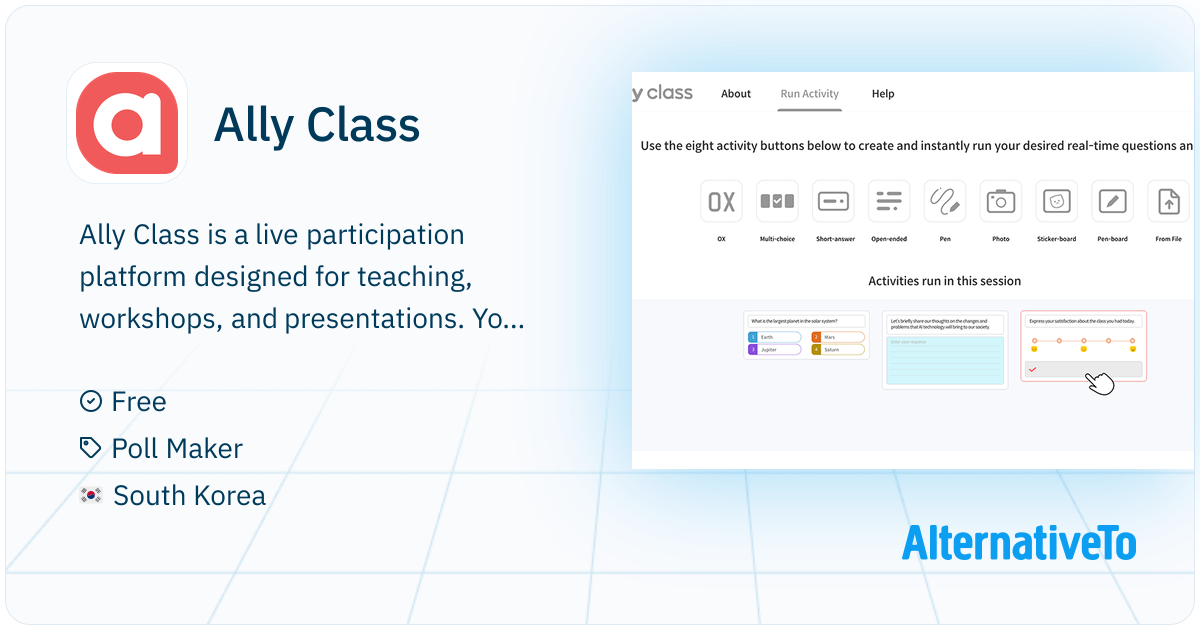 Ally Class: Interactive classroom tools with live quizzes and poll ...