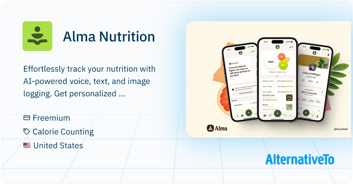 Alma Nutrition: Alma is your personal nutrition companion, where you ...