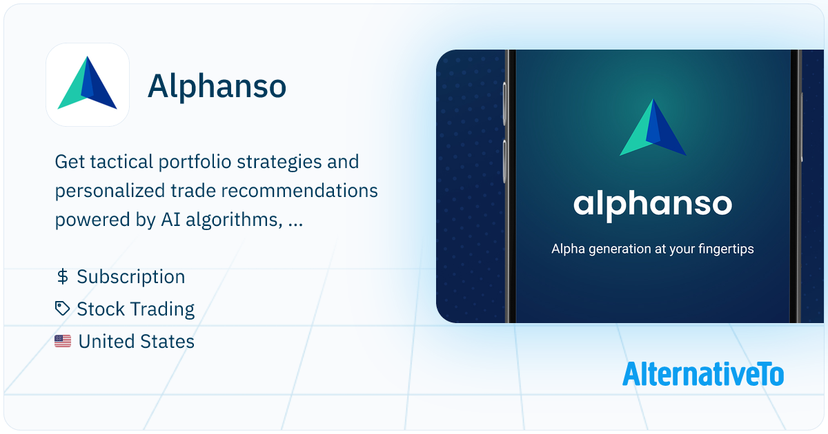 Alphanso: AI-powered personalized stock recommendations | AlternativeTo