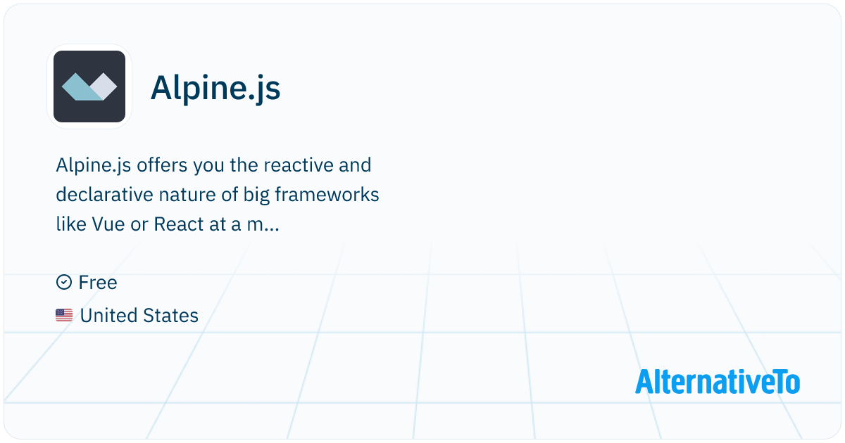 Alpine.js: A rugged, minimal framework for composing JavaScript ...