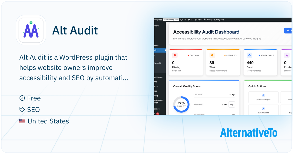 Alt Audit: AI-powered WordPress plugin that audits and automatically ...