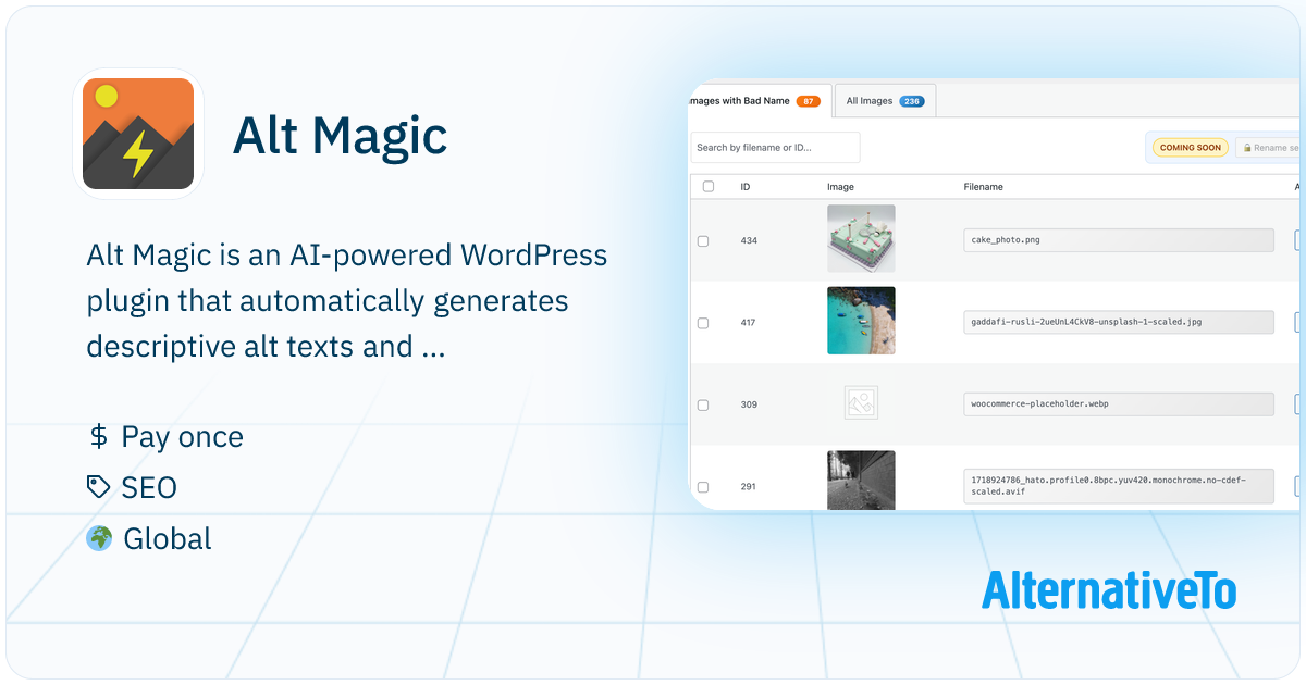 Alt Magic: AI-powered WordPress plugin that automatically generates ...