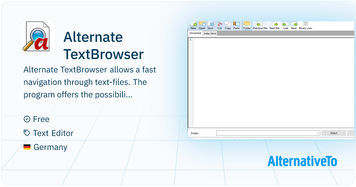 Alternate TextBrowser: Easy to browse through text-files and also ...