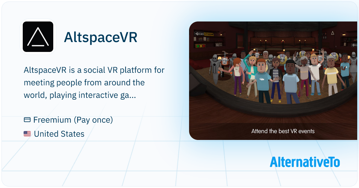 AltspaceVR: Meet people, play interactive games, and attend free live ...