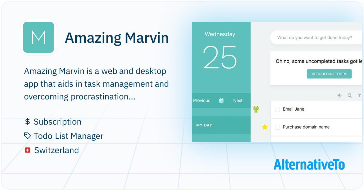 Amazing Marvin: Psychology-based task completion app | AlternativeTo