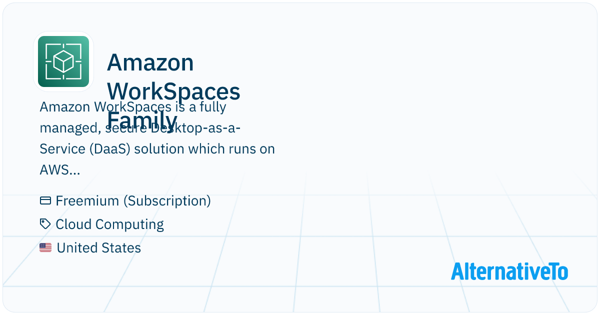 Amazon WorkSpaces Family: Fully managed, secure, reliable virtual ...