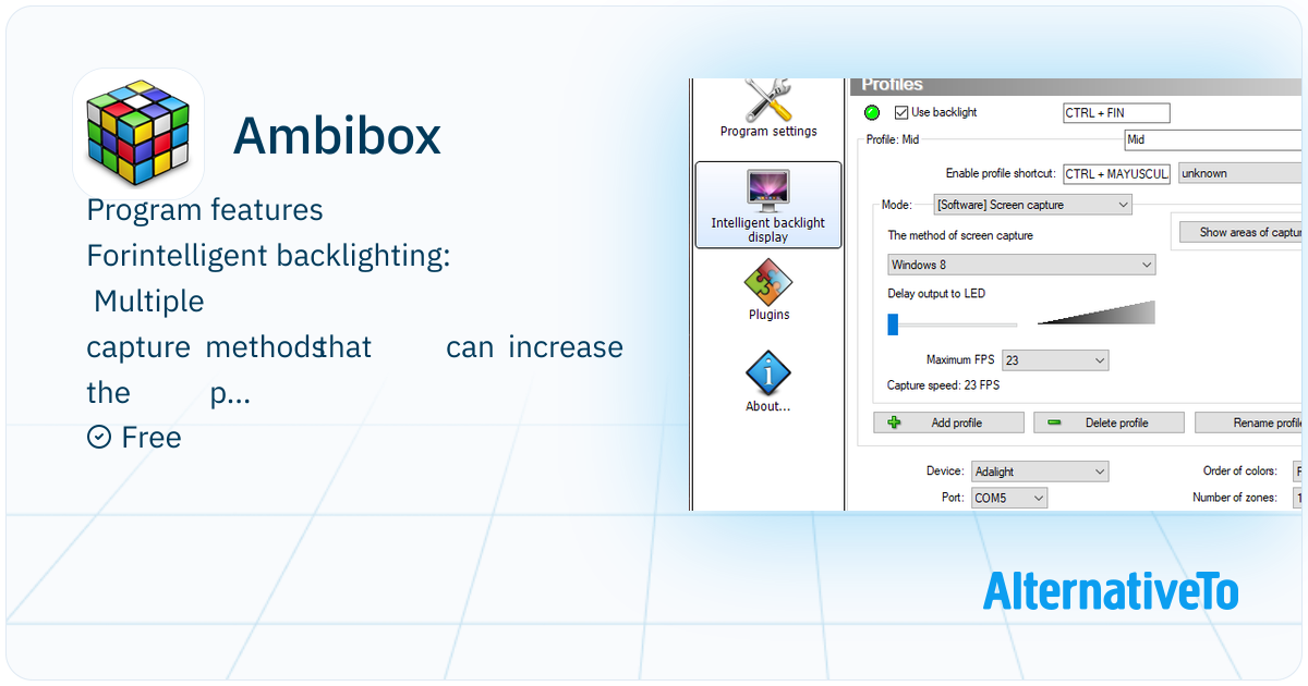 Ambibox: AmbiBox is a free program that provides support for various ...