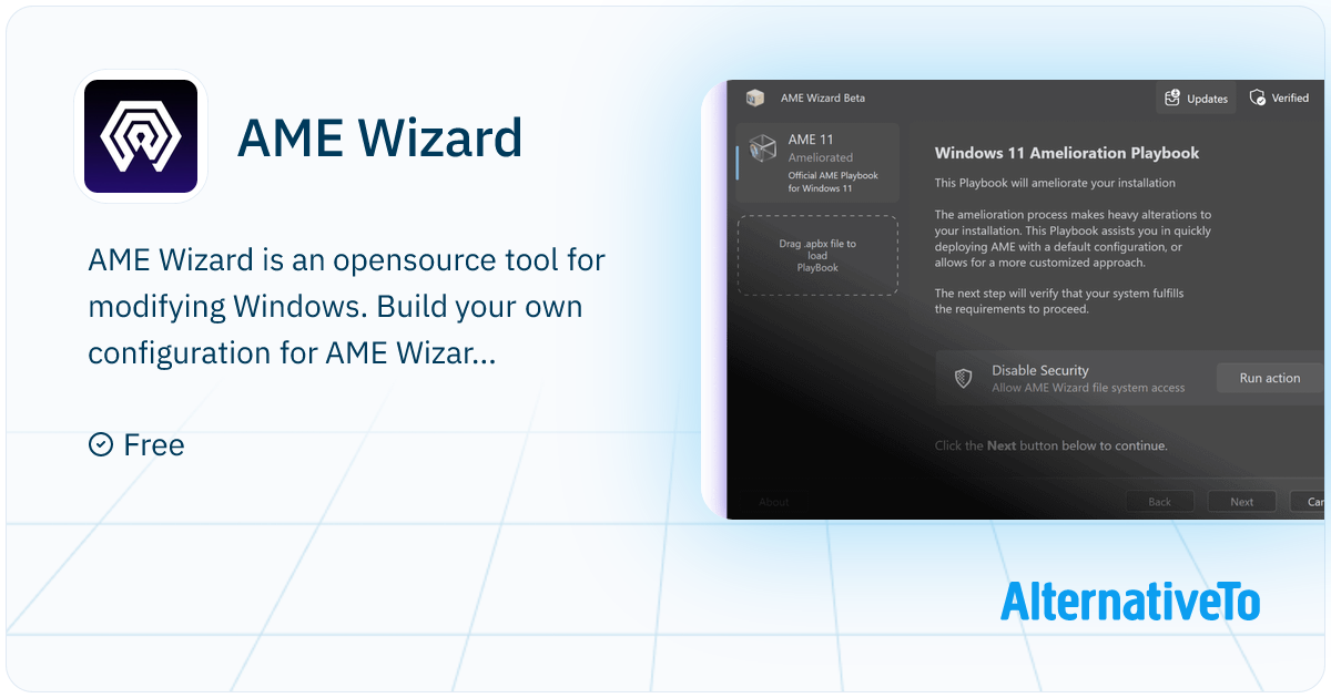 AME Wizard: Opensource tool for modifying | AlternativeTo