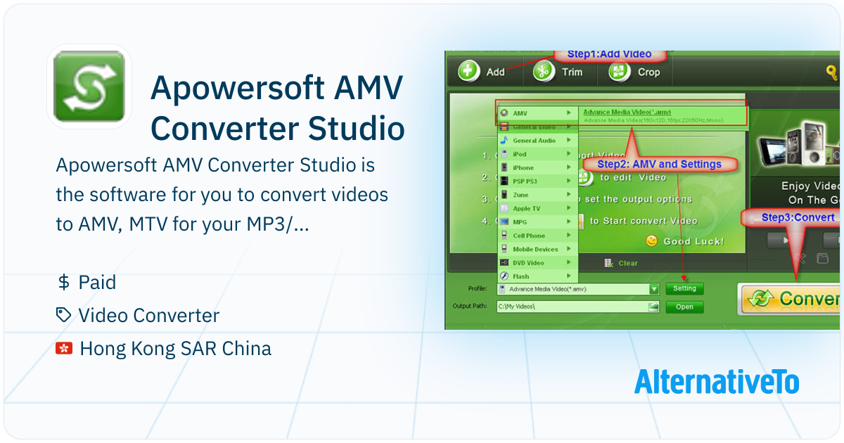 Apowersoft AMV Converter Studio: The software | AlternativeTo
