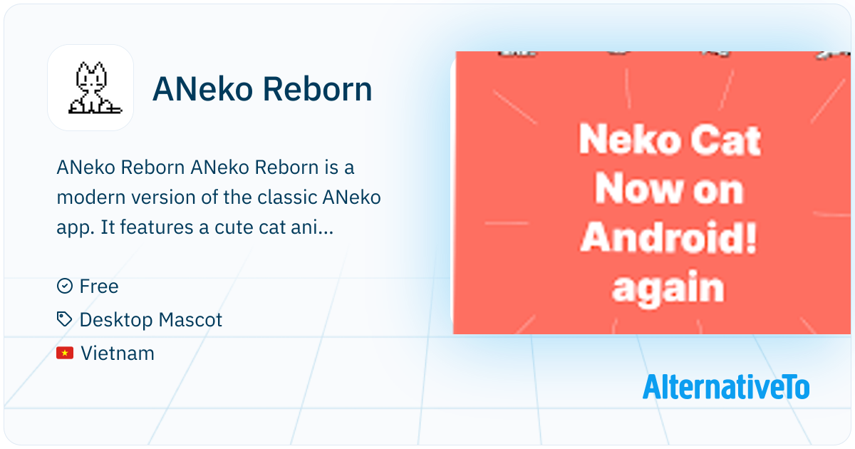 ANeko Reborn: Modern version of the classic ANeko app. | AlternativeTo
