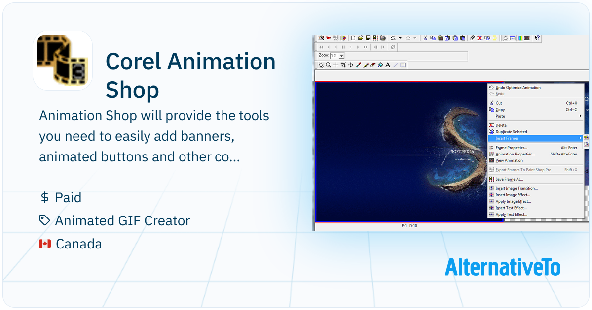 Corel Animation Shop: Animation Shop will provide the tools you need to ...