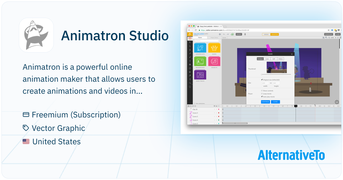 Animatron Studio: Create browser-based HTML5 animations with media ...