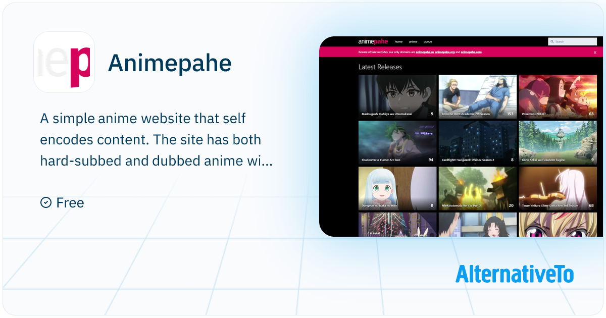 Animepahe: An okay-ish anime website | AlternativeTo
