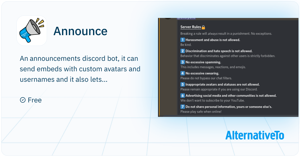 Announce: Feature-full announcement bot that can send embeds, webhooks ...