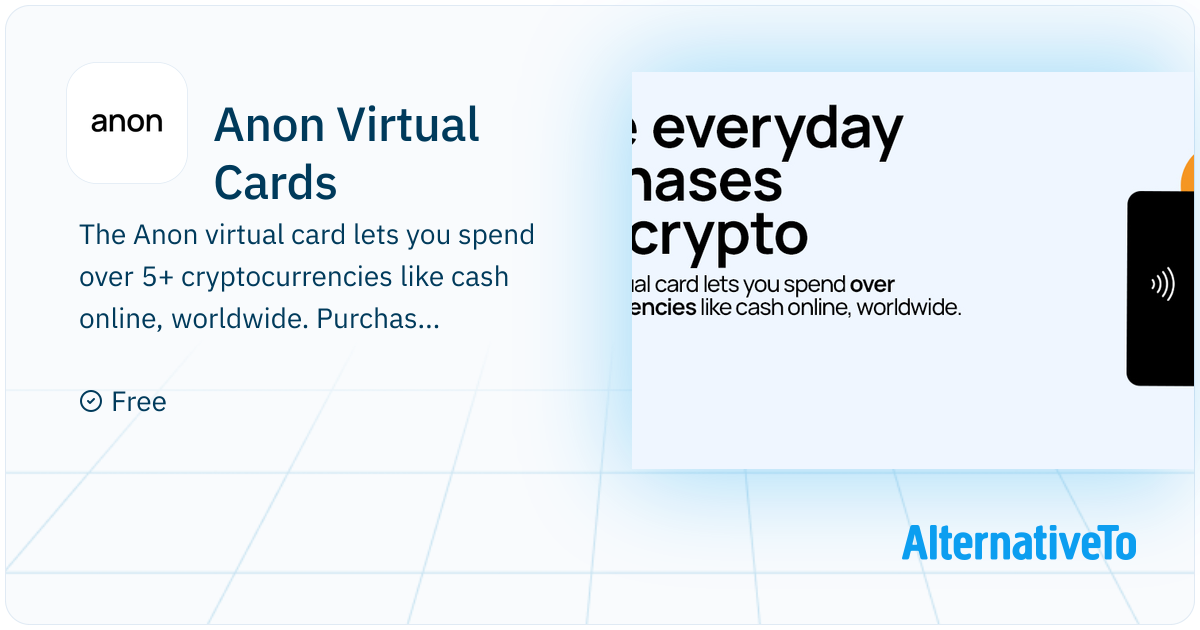 Anon Virtual Cards: The Anon virtual card lets you spend over 5 ...