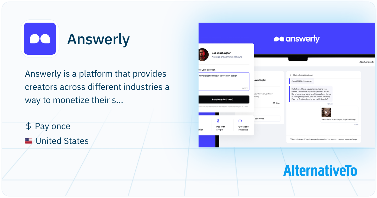 Answerly: Helps creators to monetise their expertise by offering their ...