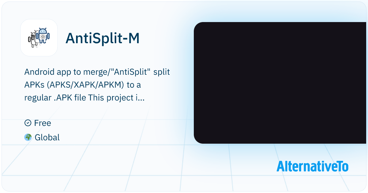 AntiSplit-M: Android app to merge/"AntiSplit" split APKs (APKS/XAPK ...