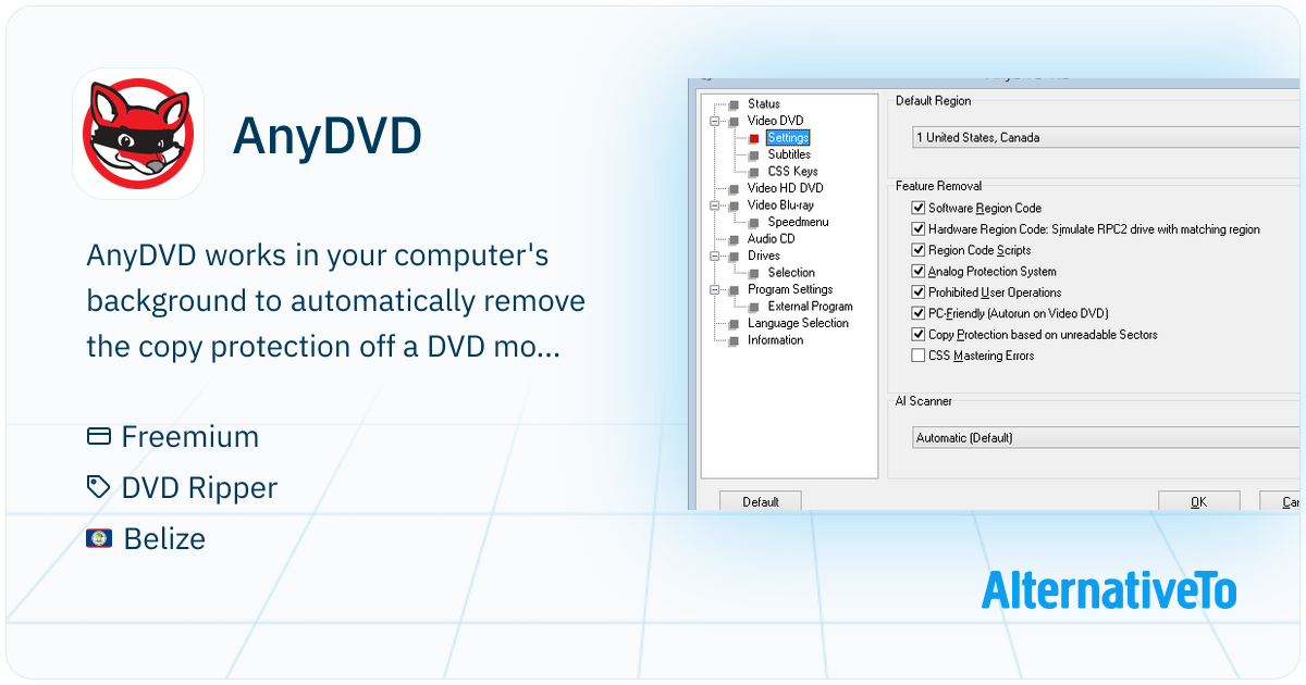 AnyDVD: Works in your computer's background to | AlternativeTo