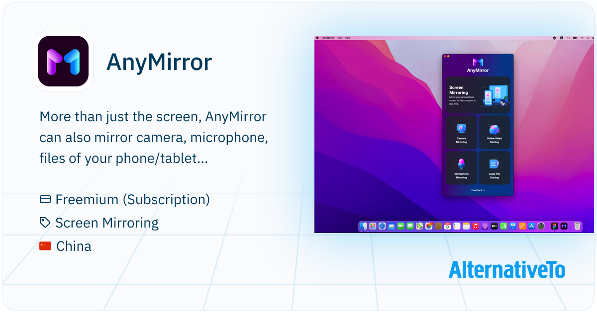 AnyMirror: Mirror screen, camera, microphone, files, and more of your ...