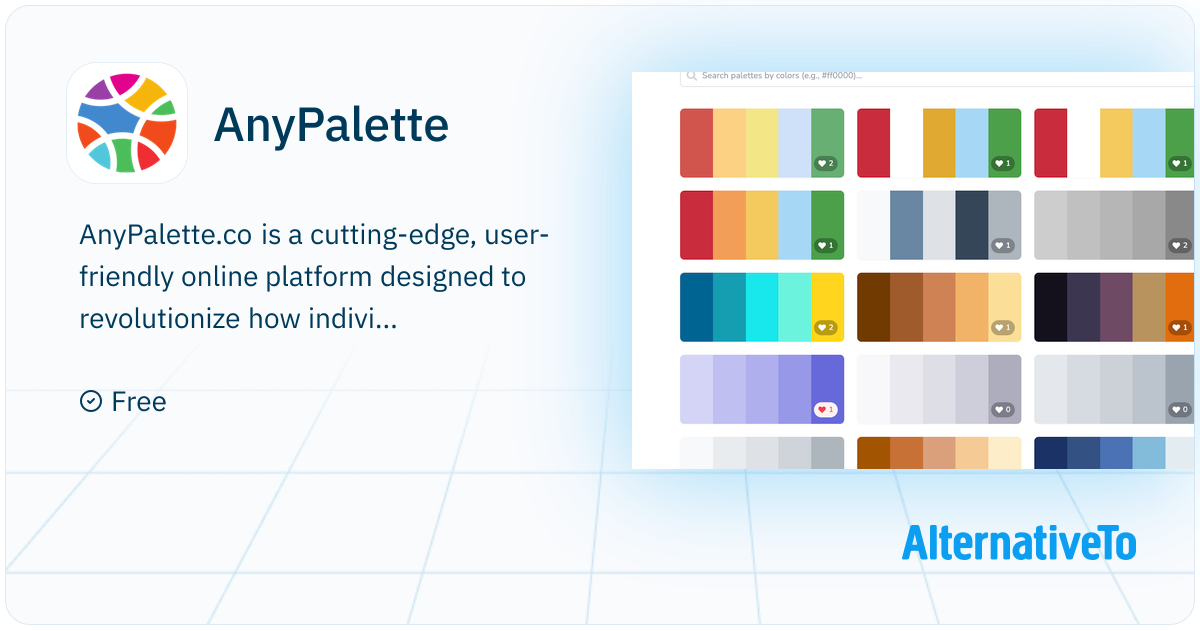 AnyPalette: Explore over 1M beautiful color palettes, create your own ...
