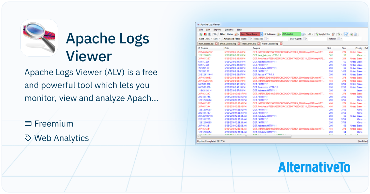 Apache Logs Viewer: (ALV) is a free and powerful | AlternativeTo