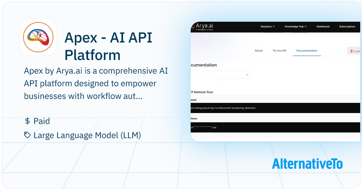 Apex - AI API Platform: Apex is an AI API Platform offering over 100 ...