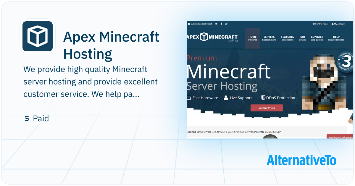 Apex Minecraft Hosting: We provide high quality Minecraft server ...
