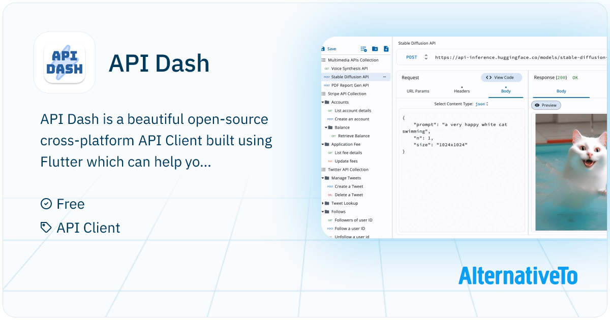 API Dash: Desktop API Client & Dev. tool with support for viewing media ...