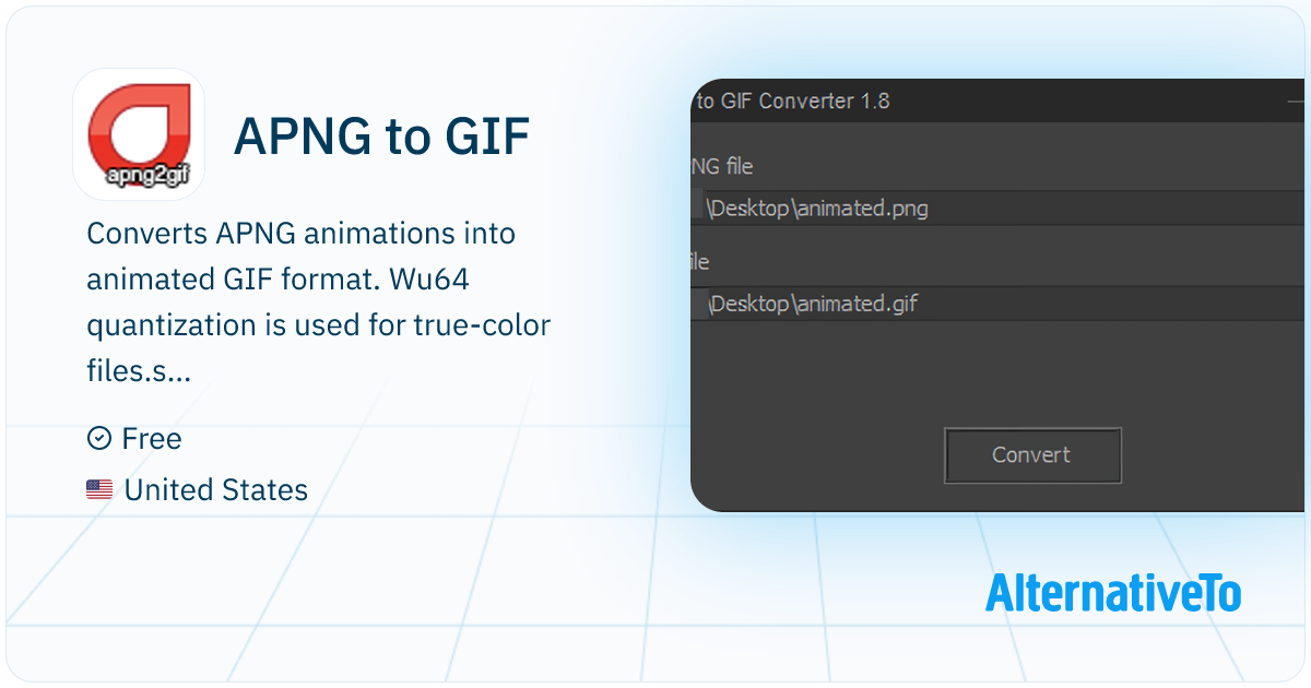 APNG to GIF: Converts APNG animations into animated GIF format ...