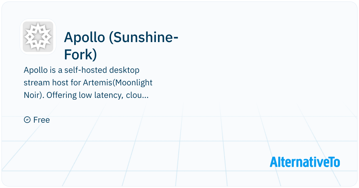 Apollo (Sunshine-Fork): Apollo is a self-hosted desktop stream host for ...