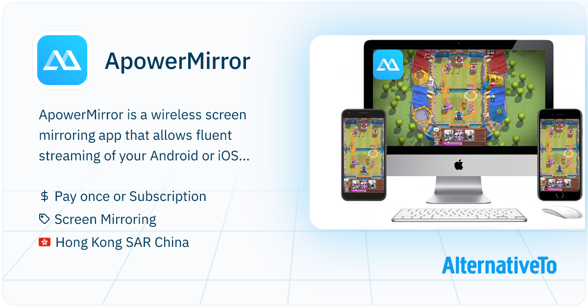 ApowerMirror: Wireless streaming mirrors Android or iOS to PC with ...