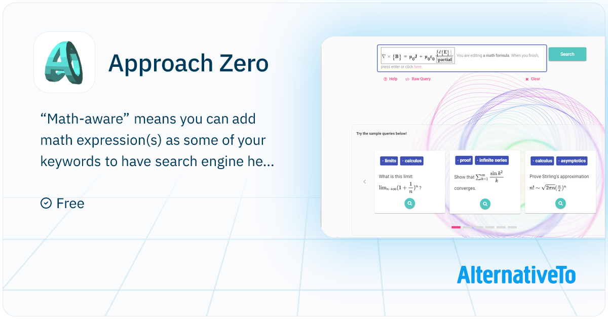 Approach Zero: “Math-aware” means you can add math expression(s ...