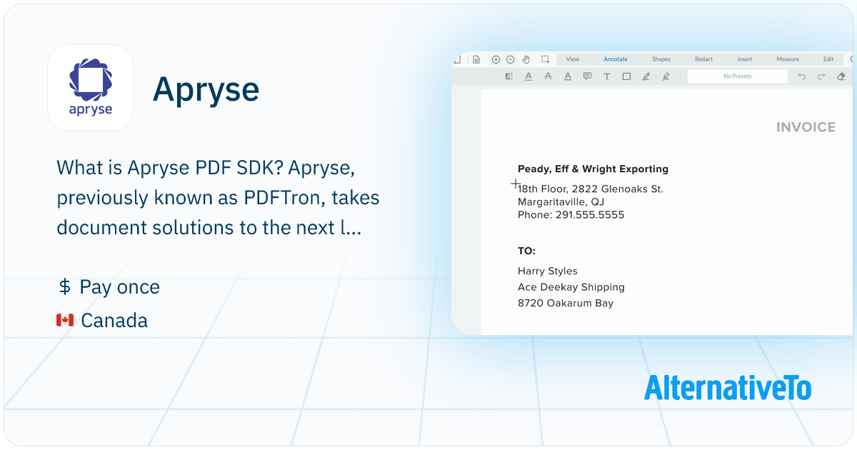 Apryse : Apryse, previously known as PDFTron, takes document solutions ...