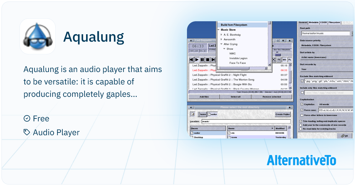 Aqualung: Audio player that aims to be | AlternativeTo