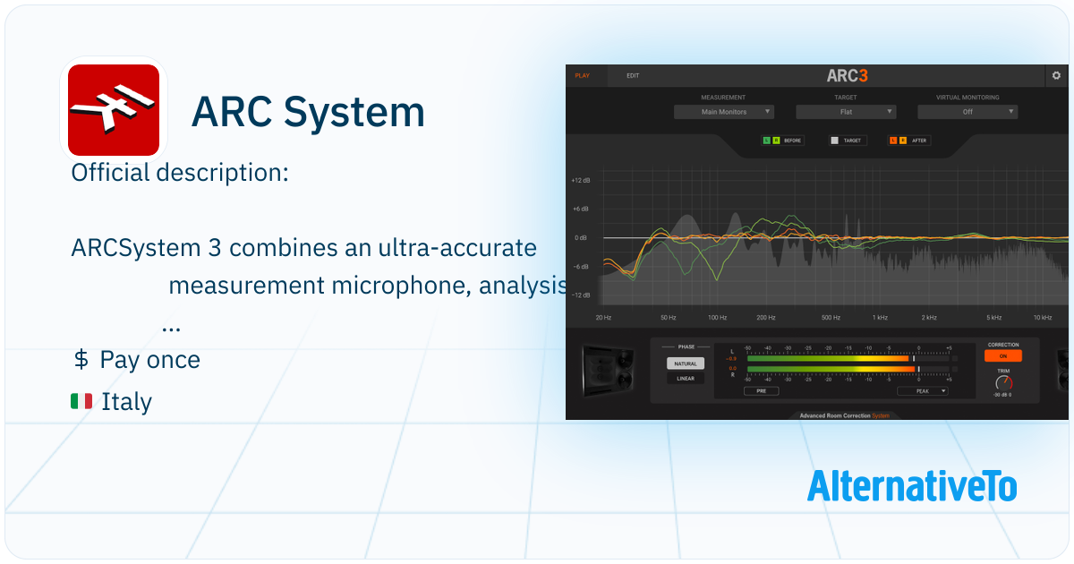 ARC System: Set of audio plugins to calibrate your studio monitors to a ...
