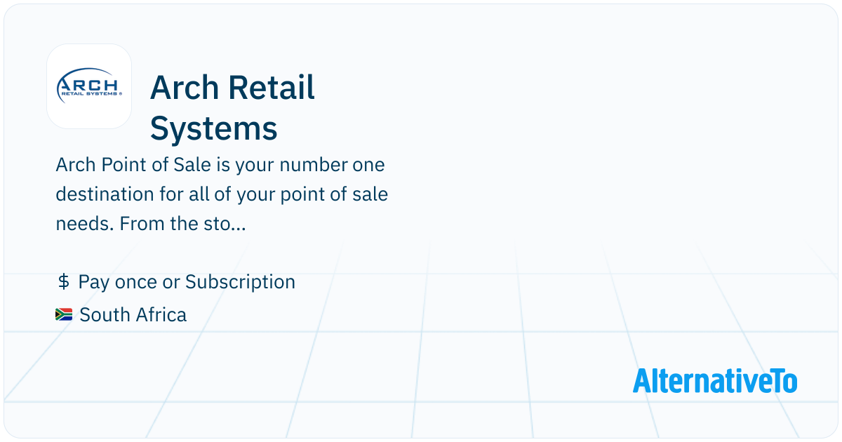 Arch Retail Systems: Fully integrated retail and wholesale management ...