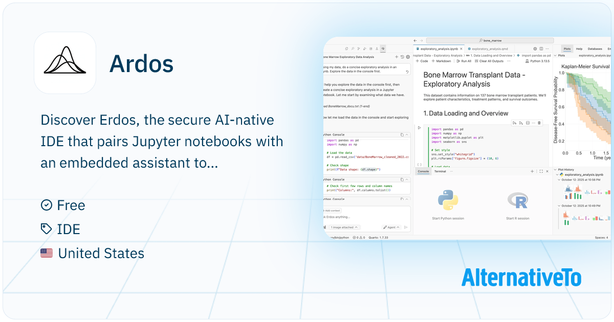 Ardos: A next-generation data science IDE | AlternativeTo