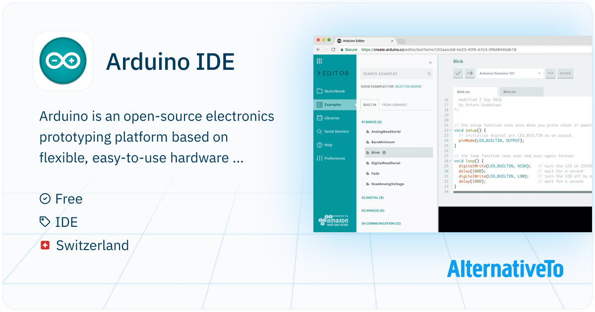 Arduino IDE: Arduino is an open-source electronics prototyping ...