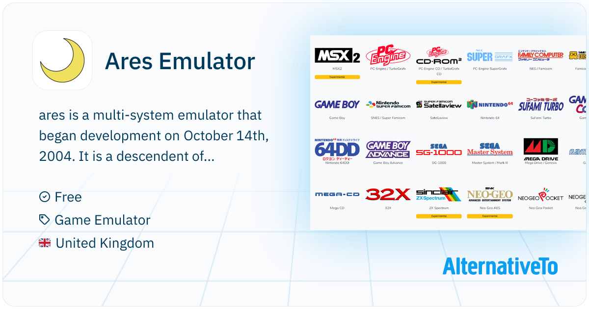 Ares Emulator: Ares is an open source multi-system emulator that ...