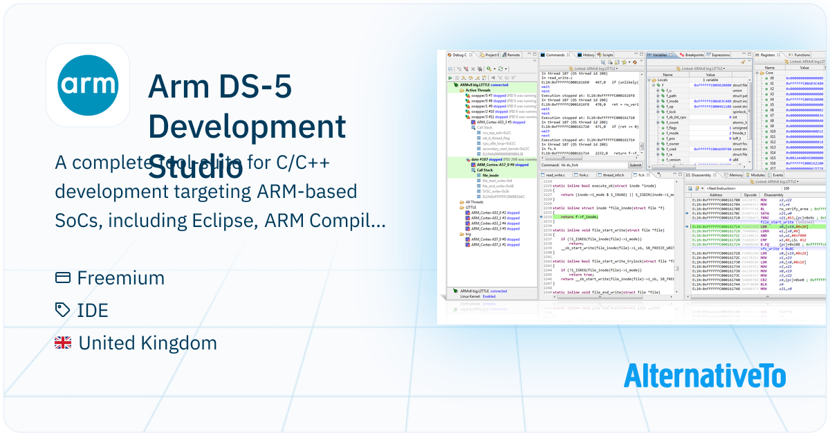Arm DS-5 Development Studio: A complete tool-suite for C/C++ ...