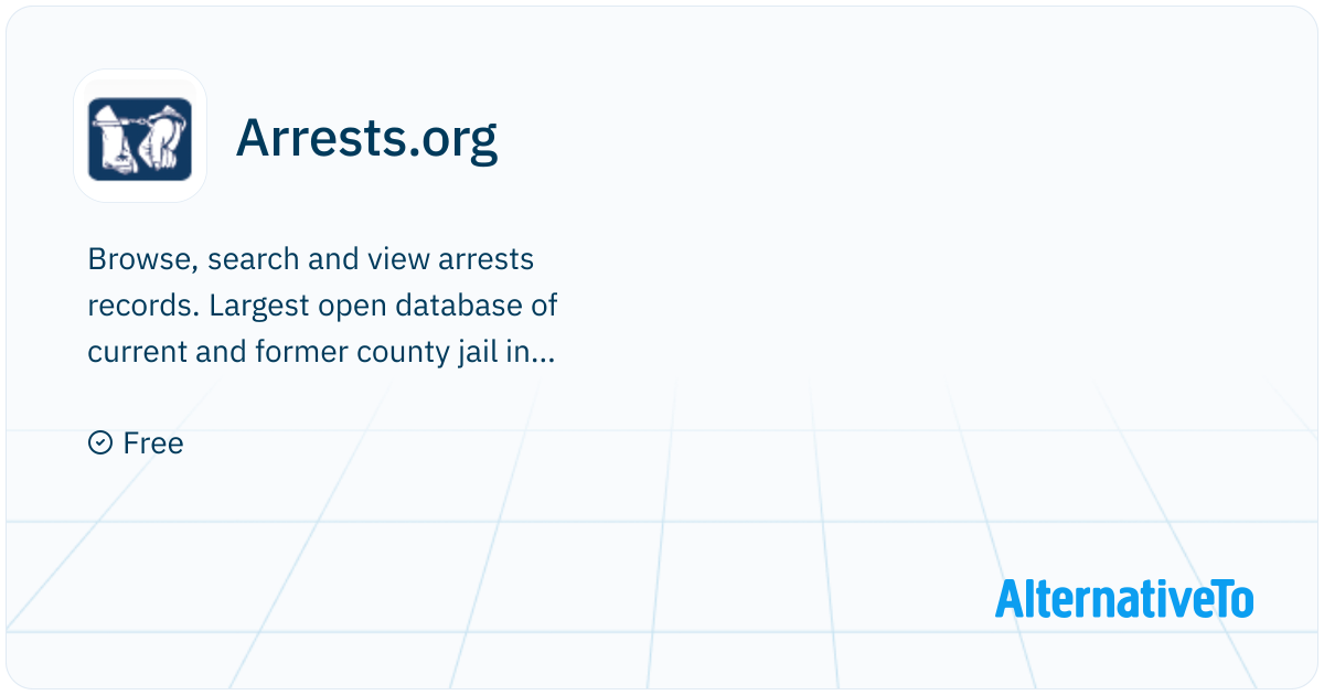 Arrests.org: Criminal arrest application | AlternativeTo