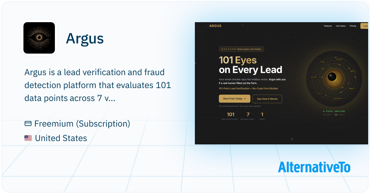 Argus: 101-point lead check with cross-layer, real-time fraud detection ...