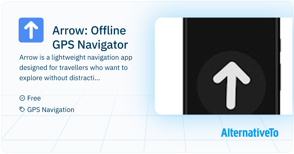 Arrow: Offline GPS Navigator: Arrow is a lightweight navigation app ...