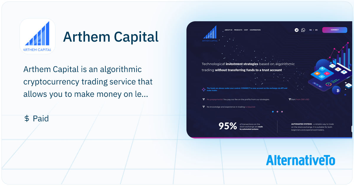 Arthem Capital: Algorithmic cryptocurrency trading service that allows ...
