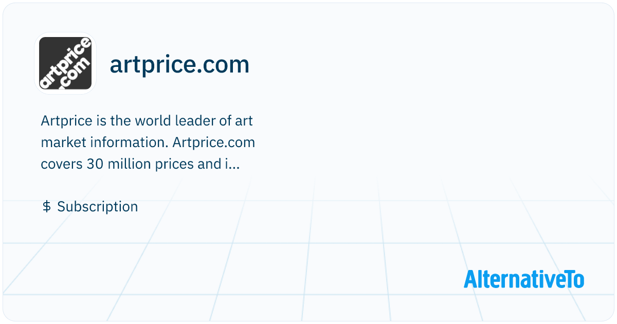 artprice.com: Artprice is an art price database | AlternativeTo
