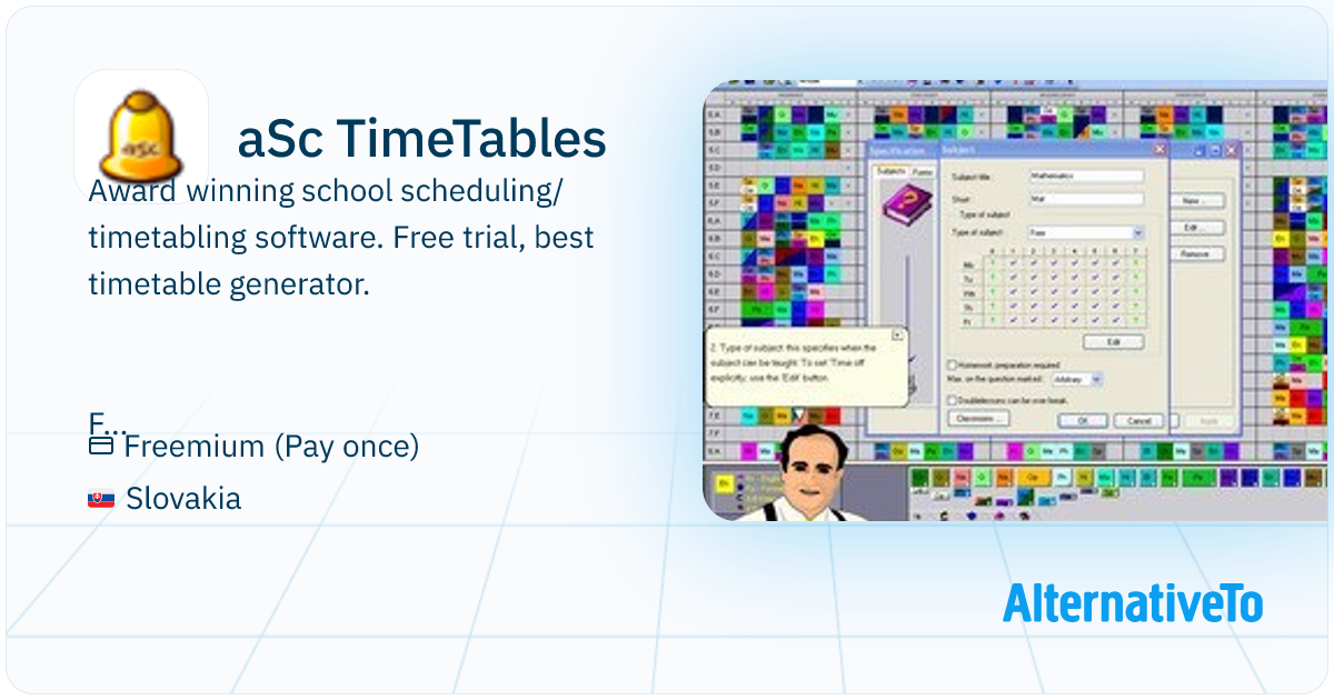aSc TimeTables: Award winning school scheduling/timetabling | AlternativeTo