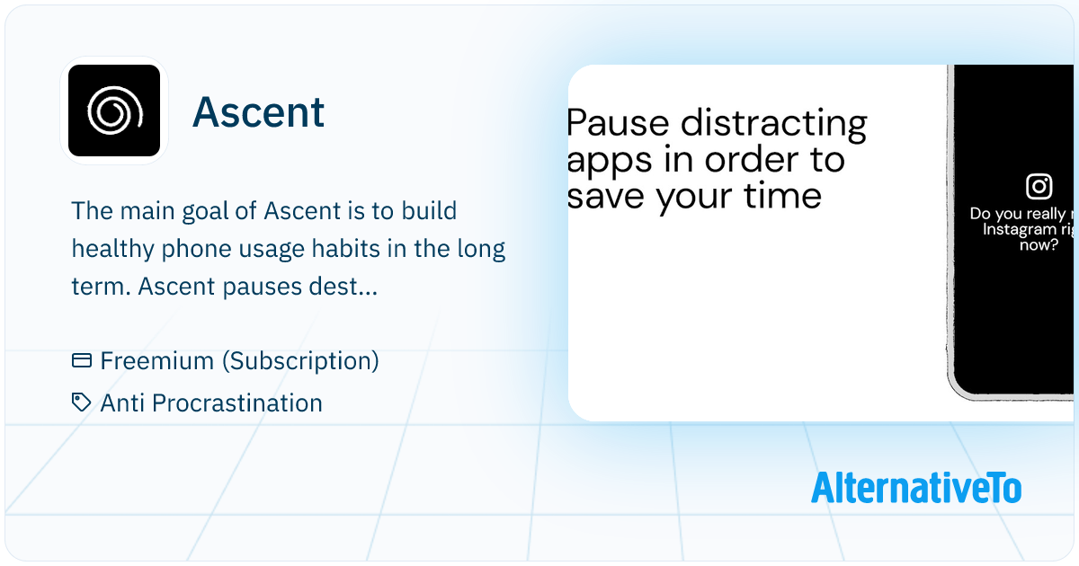 Ascent: The main goal of Ascent is to build healthy phone | AlternativeTo